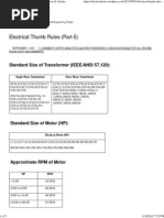 Motor Current Rating Chart: For Full Load Amps | PDF | Electric Motor ...