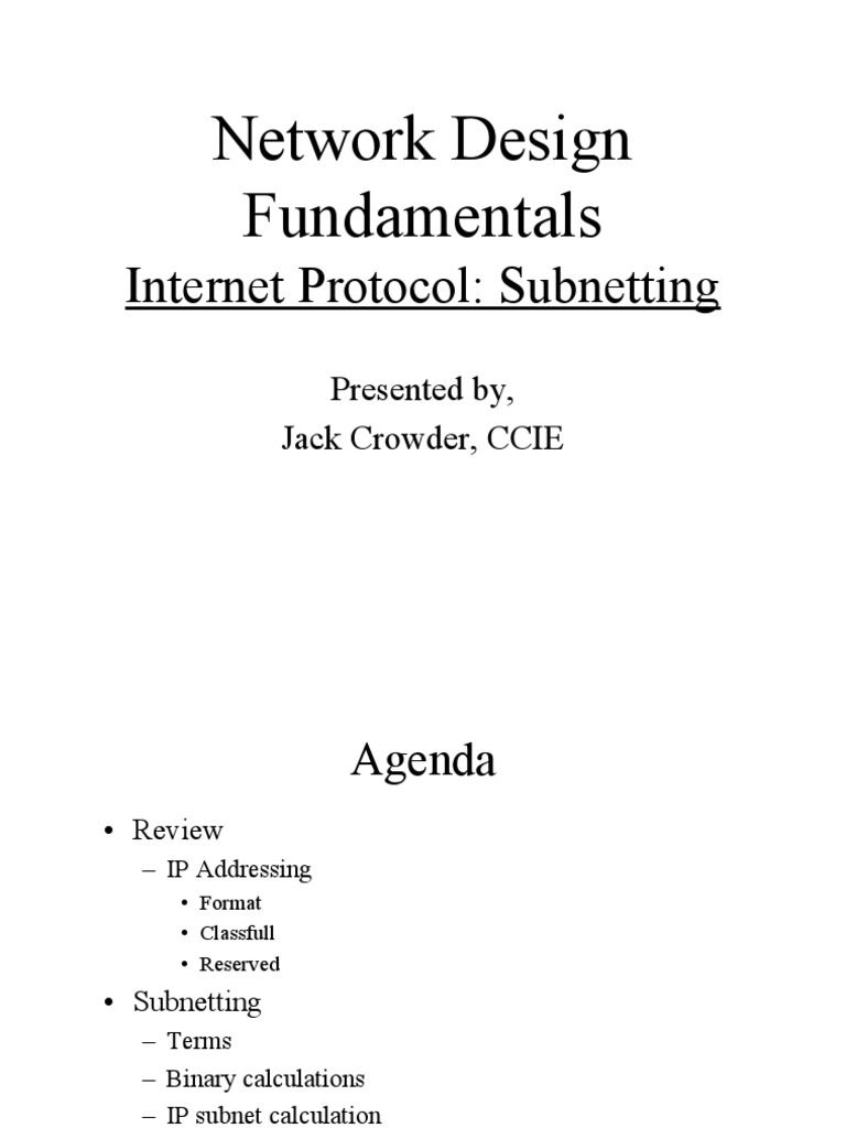 IP - Subnetting | PDF | Ip Address | Network Layer Protocols