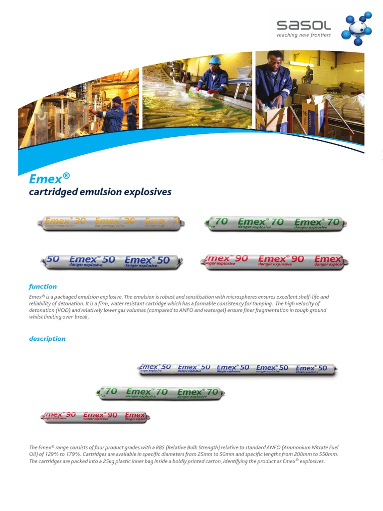 Emex PDF | PDF | Explosive Material | Energy And Resource