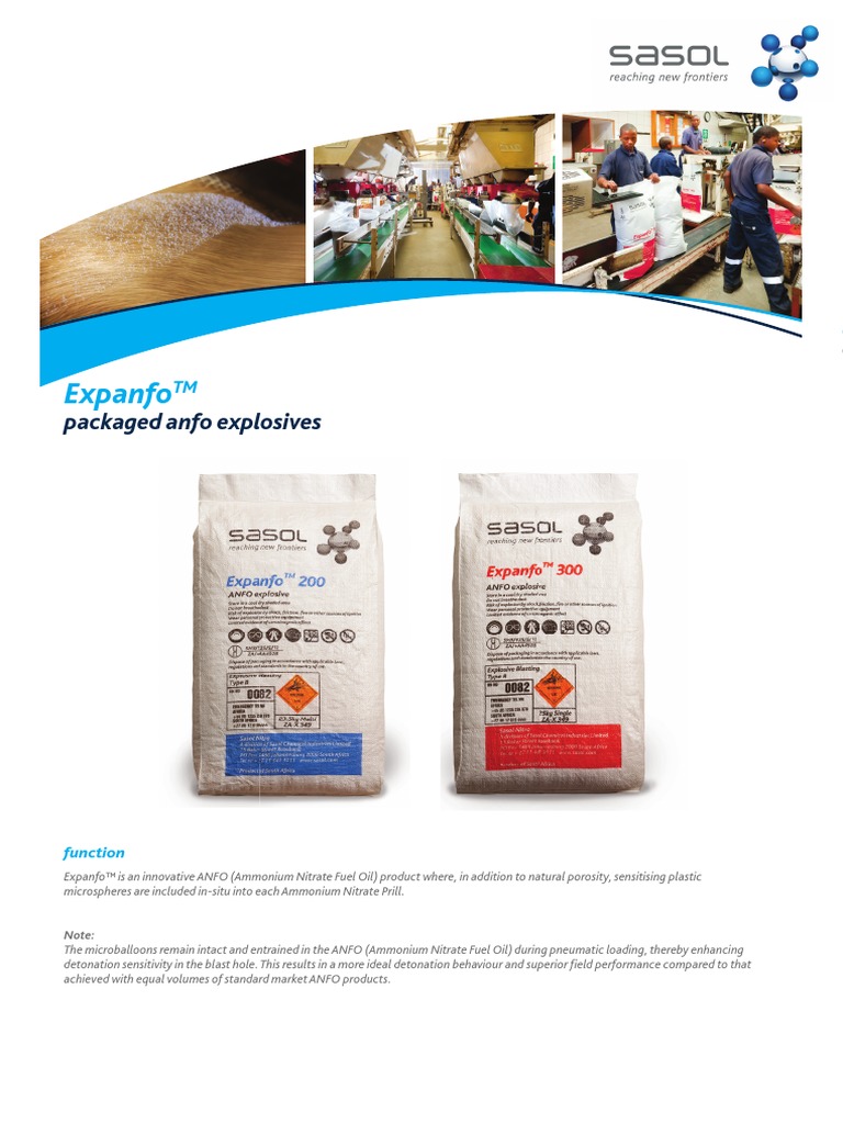 Expanfo PDF | PDF | Explosive Material | Density