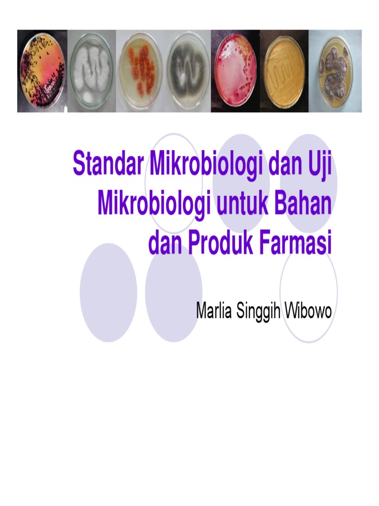 Standar Mikrobiologi Dan Uji Untuk Produk Farmasi S2 PDF | PDF
