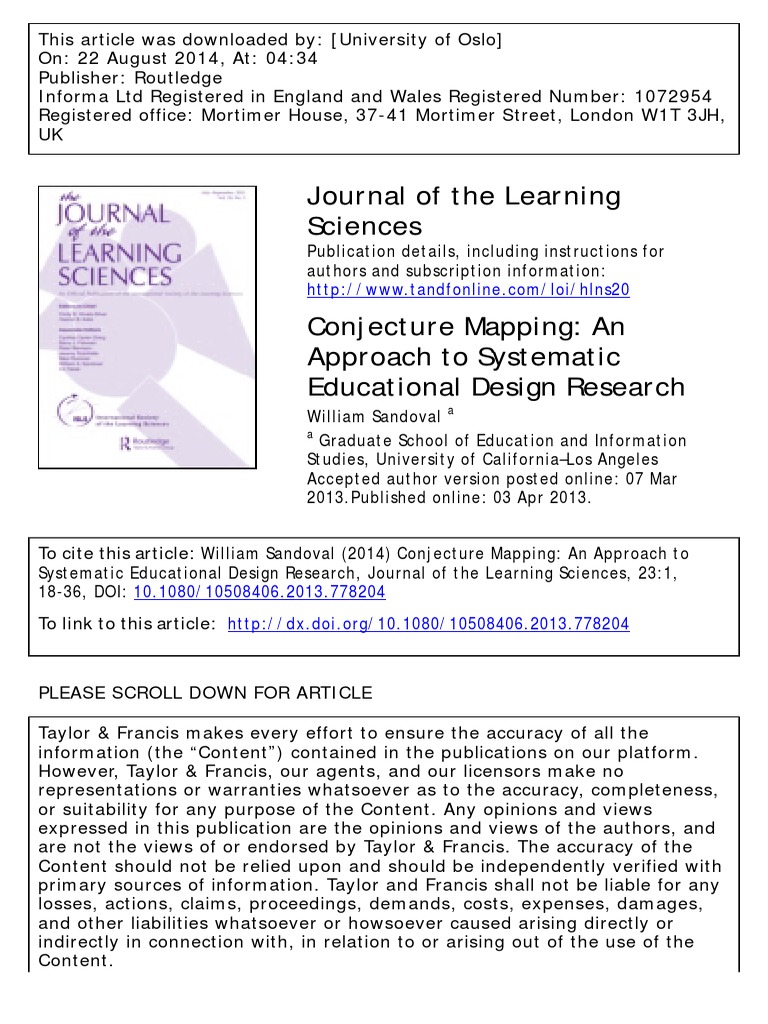Conjecture Mapping in Educational Design | PDF