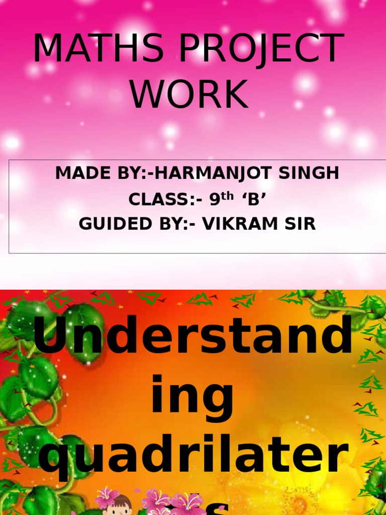 Understanding Quadrilaterals Project | PDF | Rectangle | Euclid