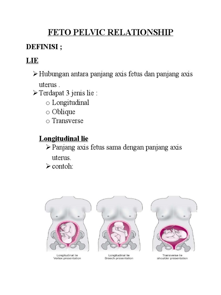 Feto Pelvic Relationship | PDF