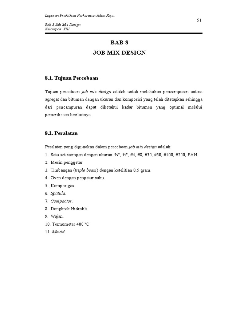 Job Mix Design | PDF