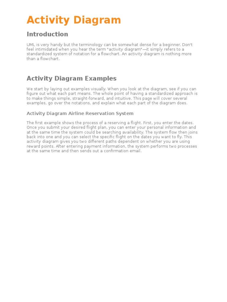 Understanding Activity Diagram Notations | PDF | Computing | Computing ...