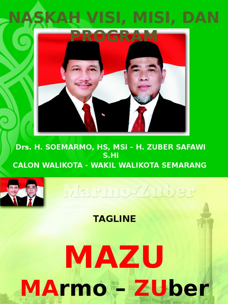 Naskah Visi, Misi, Dan Program SOEMARMO-ZUBER | PDF