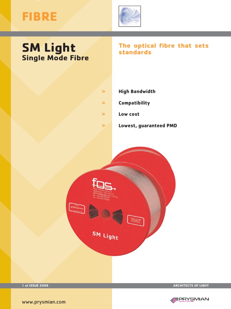 SM Light | PDF | Optical Fiber | Dispersion (Optics)