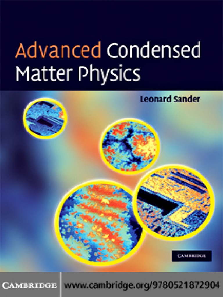 Advanced Condensed Matter Physics - Leonard M. Sander | PDF ...