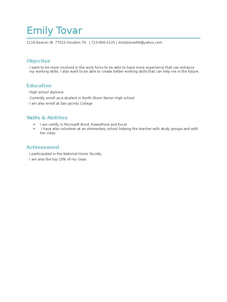 Aspiring Student Seeking Experience | PDF | Business | Self-Improvement