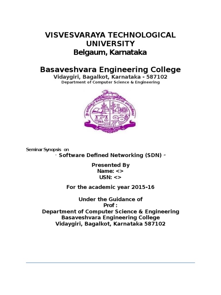 Seminar Synopsis Format | PDF | Computer Network | Software Seminar Synopsis Format | PDF | Computer Network | Software