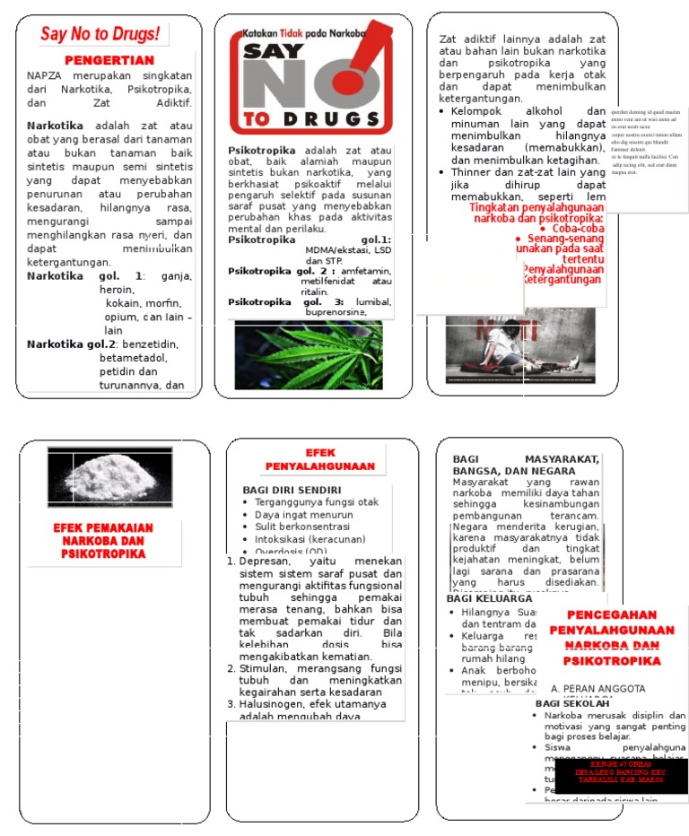 Leaflet Napza | PDF