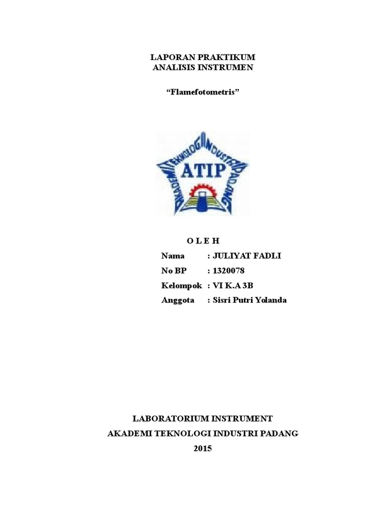 Flame Fotometer | PDF | Metode & Bahan Ajar | Teknologi & Rekayasa