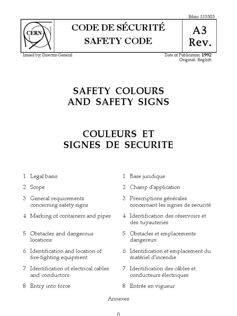 Code de Sécurité Safety Code: A3 Rev | PDF | Electrical Wiring ...