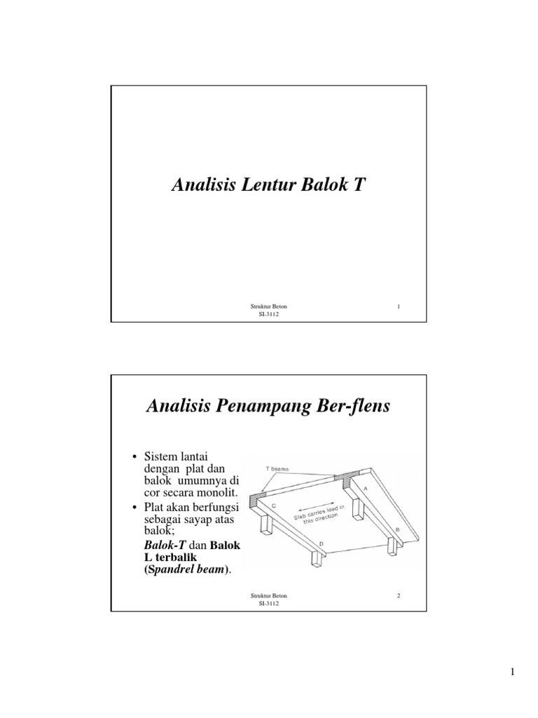 Analisis Balok T | PDF