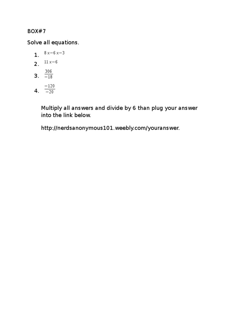 Solve and Submit Math Equations | PDF