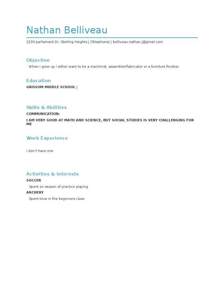 Nathan Resume | PDF | Career & Growth