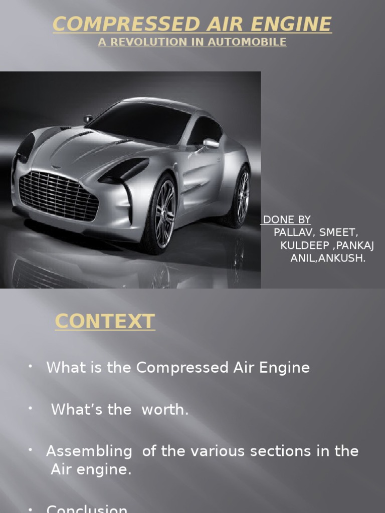 Compressed Air Engine | PDF | Internal Combustion Engine | Engines