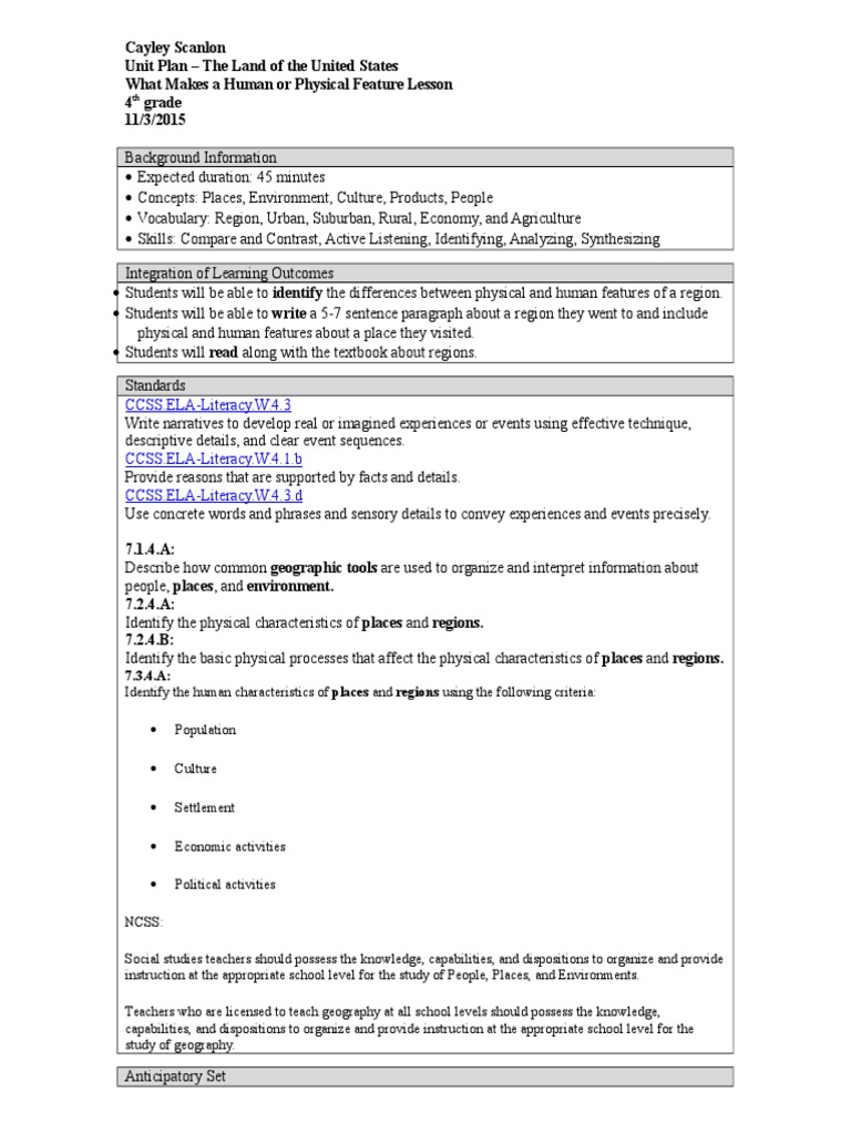 Lesson Plan | PDF | Lesson Plan | Human