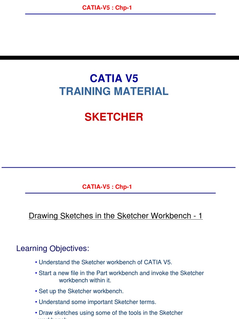Catia Training Material | PDF | Circle | Cartesian Coordinate System
