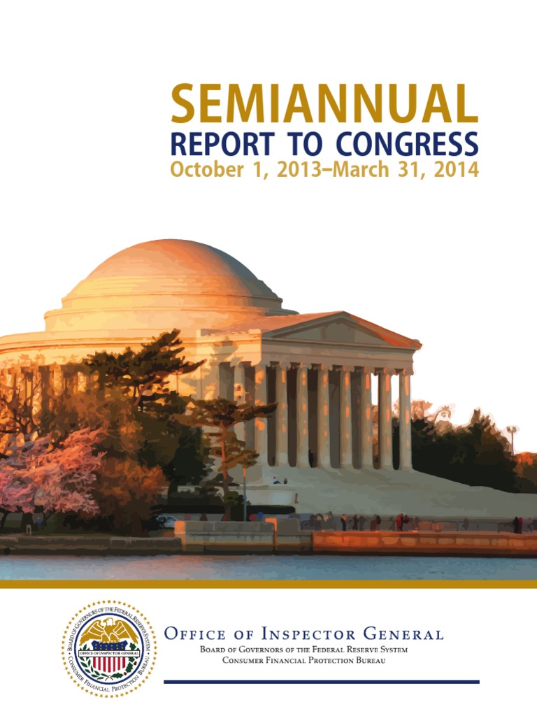 Semiannual: Report To Congress | PDF | Audit | Dodd–Frank Wall Street ...