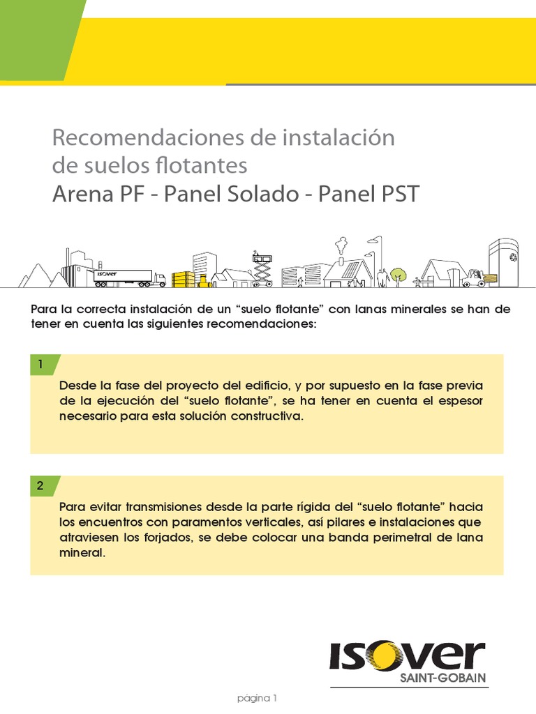 Guía de Instalación de Suelos Flotantes | PDF | Aislamiento térmico ...