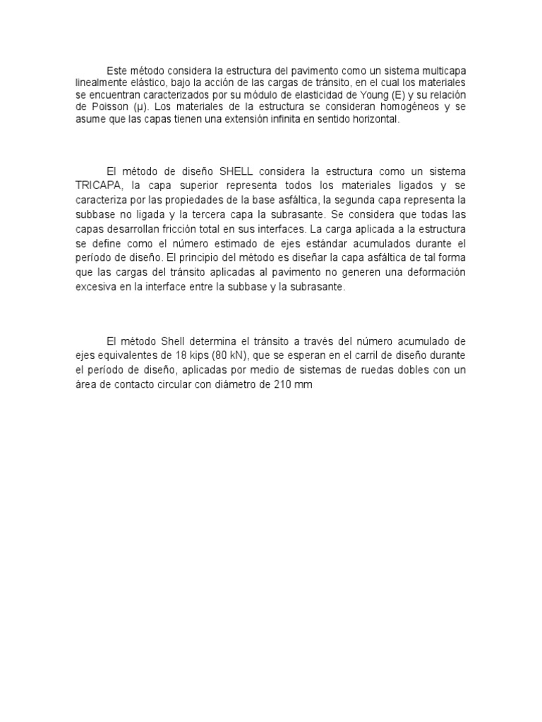 Metodo Shell Pavimentos | PDF | Elasticidad (Física) | Clima
