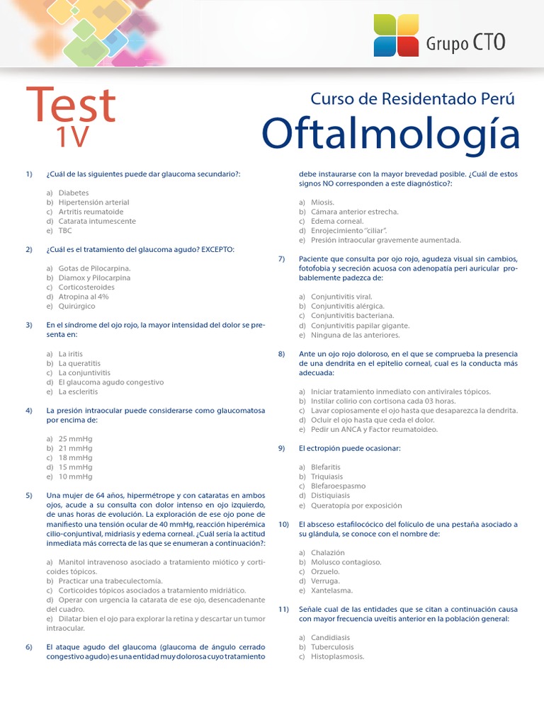 Oftalmologia | PDF | Glaucoma | Ojo humano