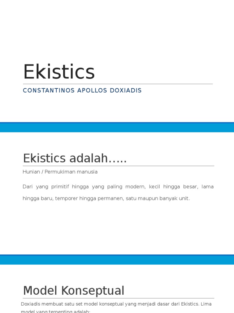 Ekistics | PDF