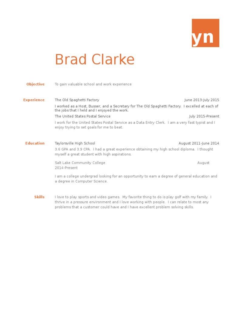 Current Resume | PDF