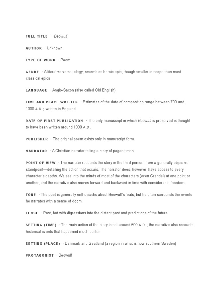 Beowulf | PDF | Beowulf | Medieval Legends