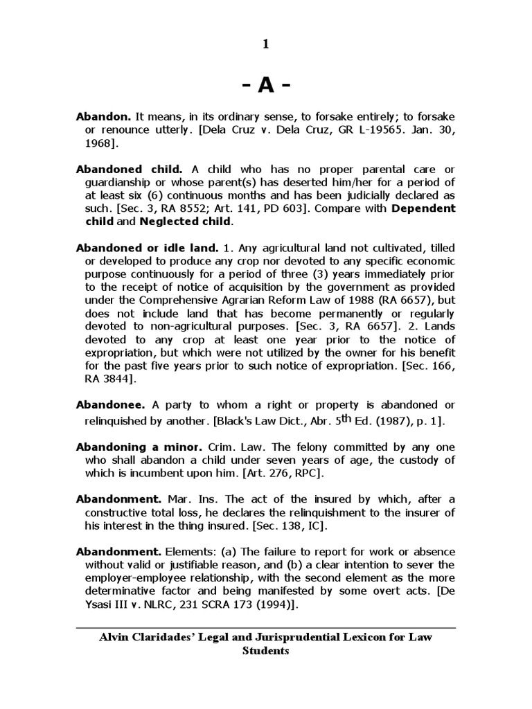 Law Student's Legal Lexicon | PDF | Offer And Acceptance | Accounting