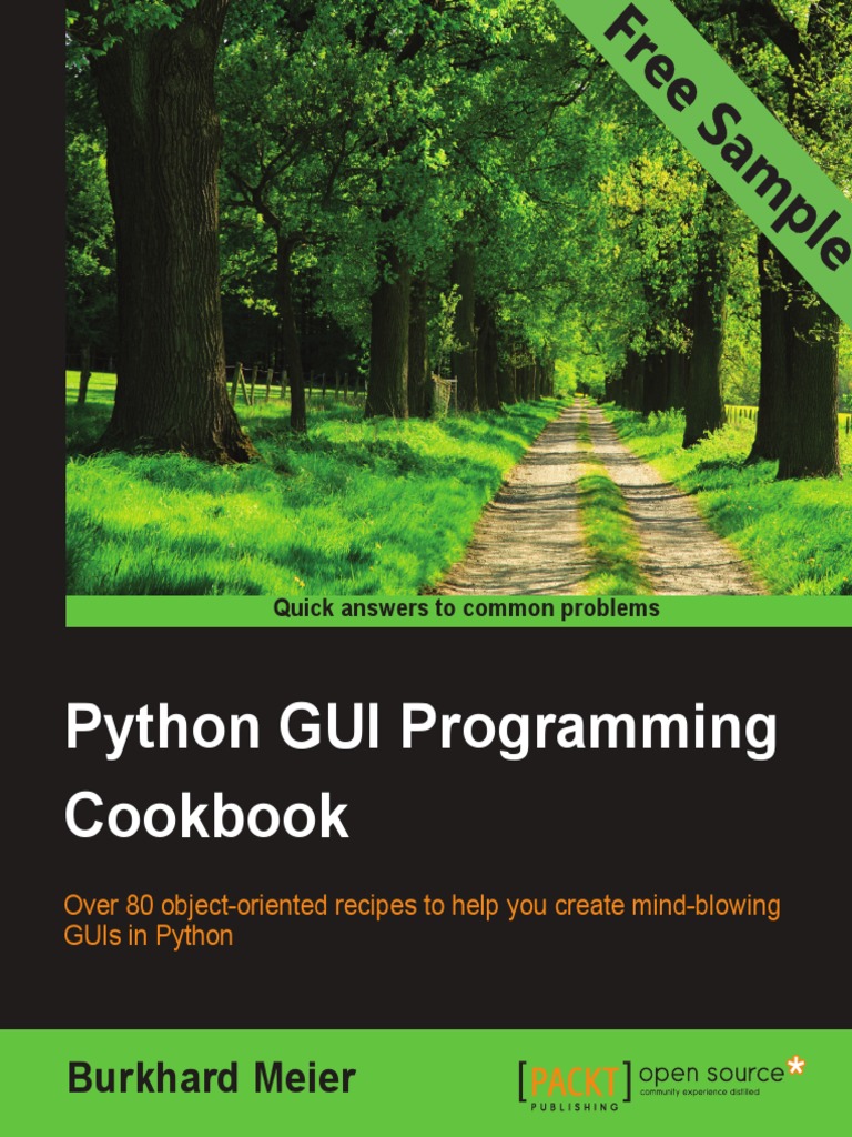 Python Gui Programming Cookbook Sample Chapter Pdf Widget Gui Python Programming 5795