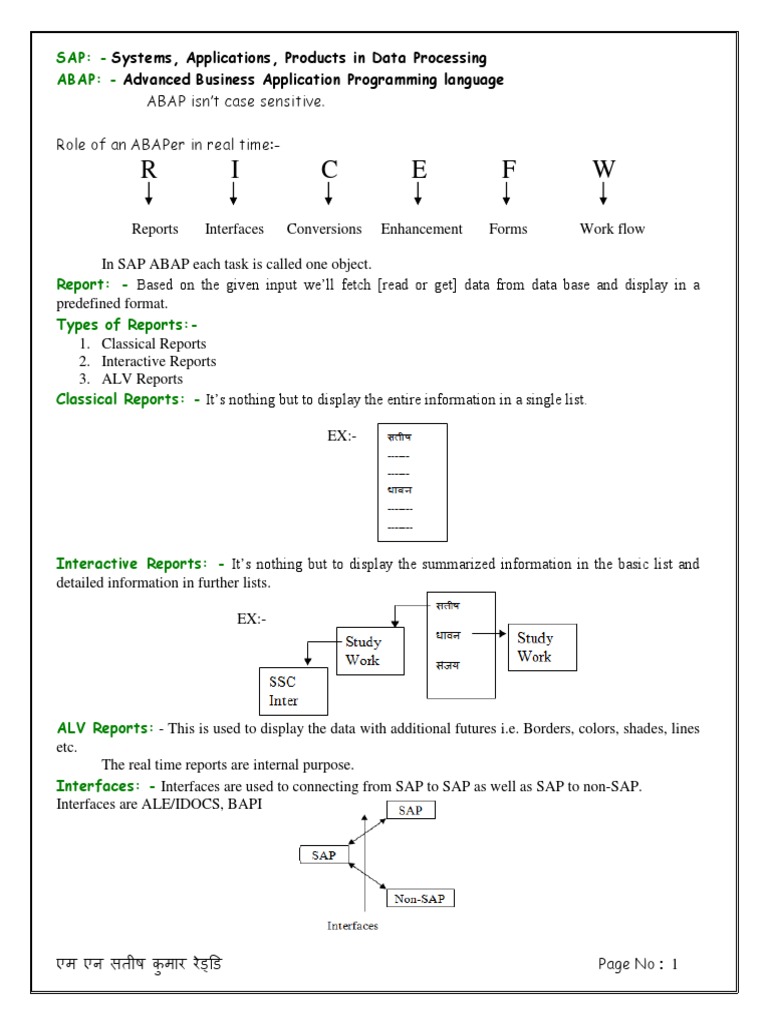 Sap Abap PDF | PDF | Database Index | Parameter (Computer Programming)