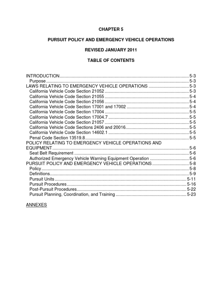 CHP's Pursuit Policy | Traffic | California Highway Patrol
