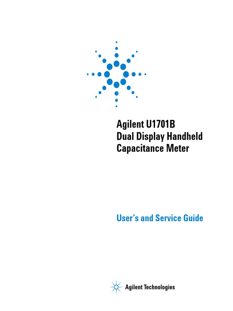 Agilent U1701 User Manual | PDF | Capacitor | Electronics