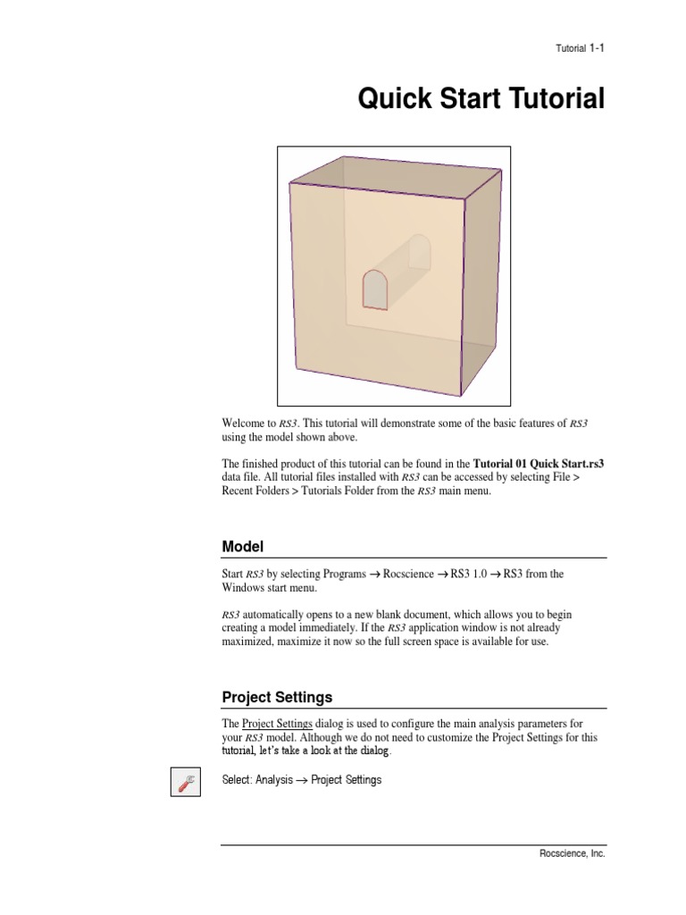 Quick Start Tutorial: Model | PDF | Strength Of Materials | Software
