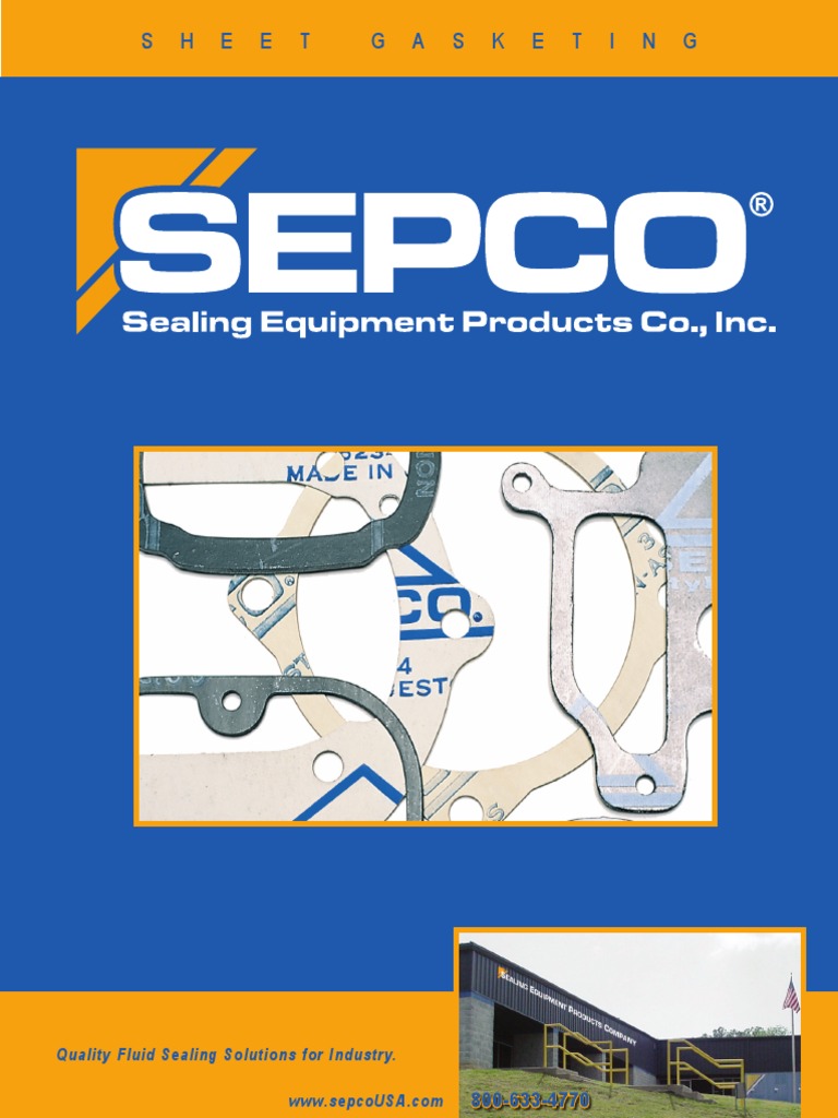 Gasket Catalog SEPCO | PDF | Chemical Substances | Chemical Compounds