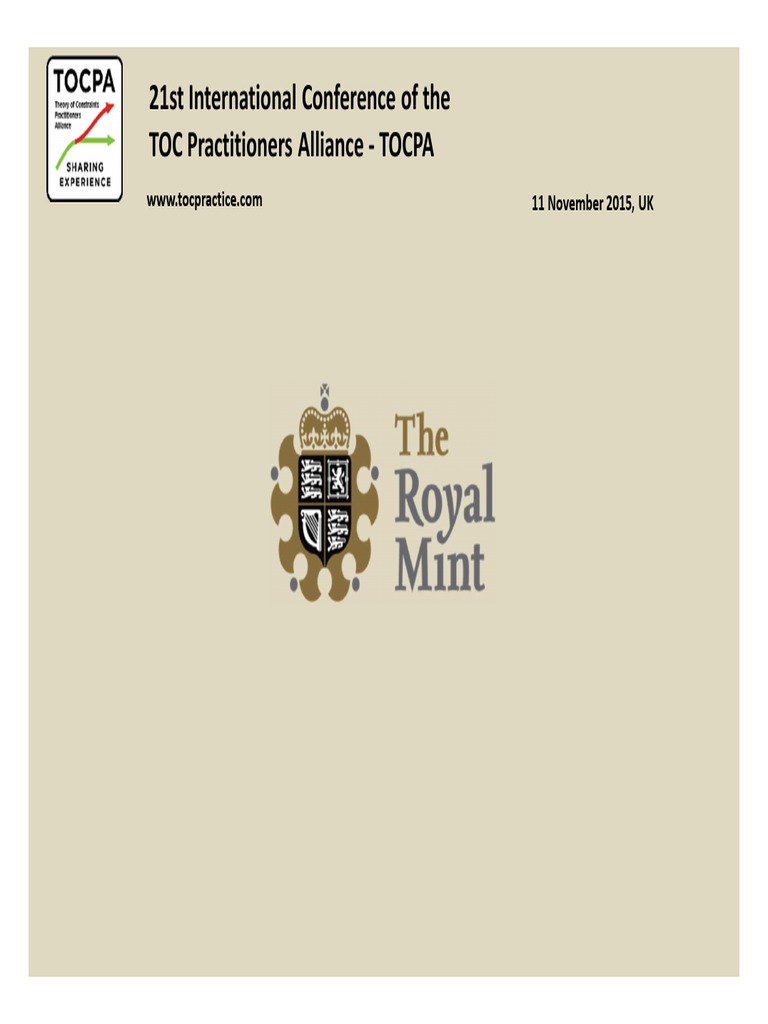 02-Royal Mint - 21 TOCPA Presentation v2 - For Web | PDF | Coins | Economies