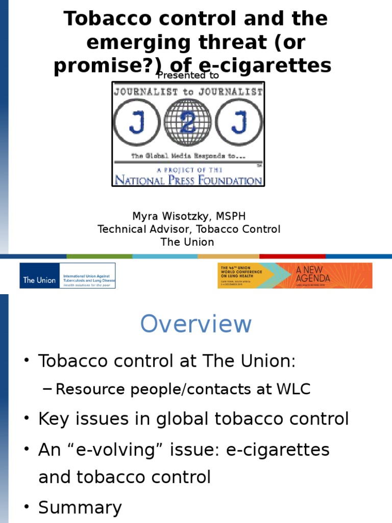 Tobacco Control and E-Cigarettes | PDF | Electronic Cigarette | Cigarette