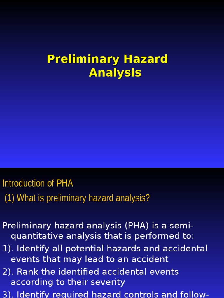Preliminary Hazard Analysis | Radiation | Risk