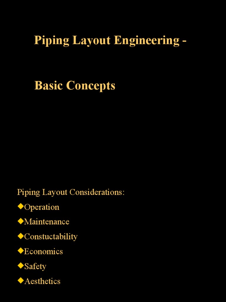 Piping Layout Presentation | PDF | Pump | Valve