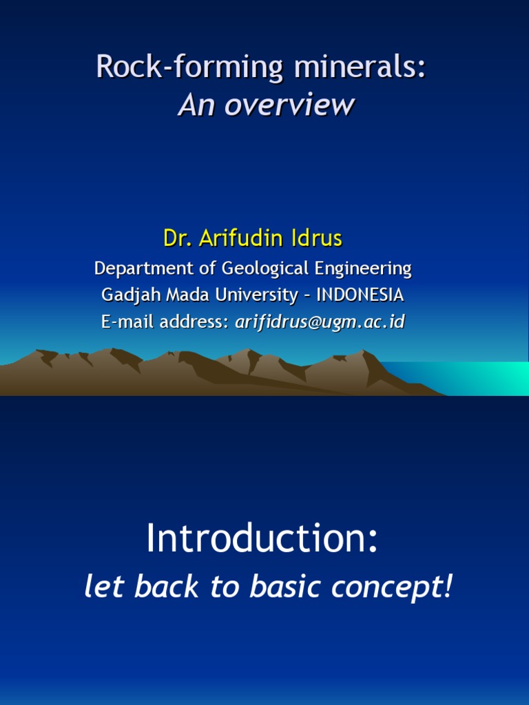 Rock-Forming Minerals-An Overview | PDF | Rock (Geology) | Crust (Geology)