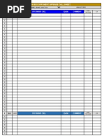 Playcall Sheet Blank Template | PDF | American Football | Sports
