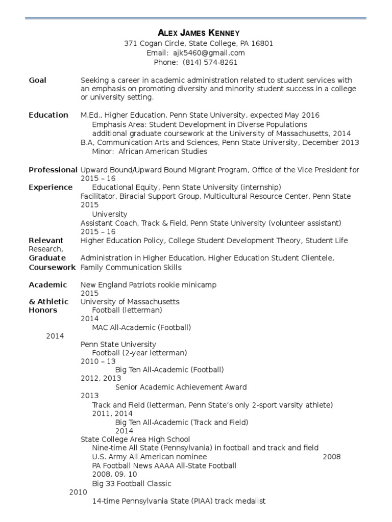 Academic Administration Resume: Diversity Focus | PDF