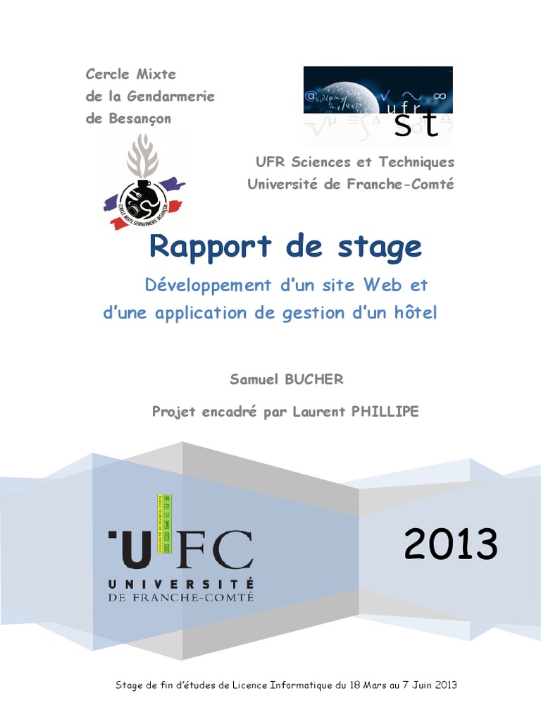 Rapport Stage Bucher PDF | PDF | Ordinateurs