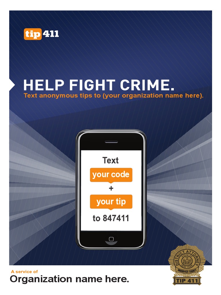 TIP411 Info From The Onondaga County District Attorney's Office | PDF