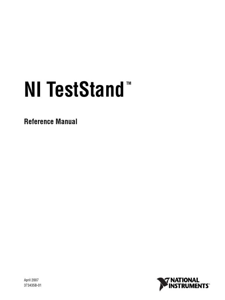 Test Stand Reference Manual | PDF | Application Programming Interface ...