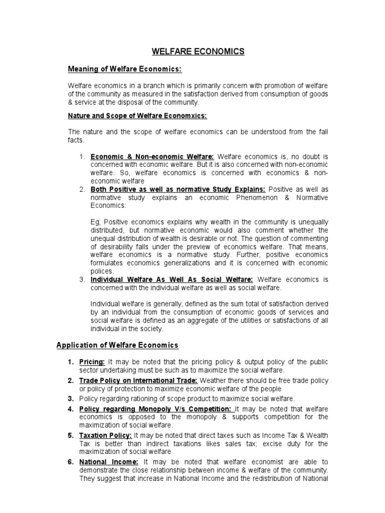 Welfare Economics | Download Free PDF | Welfare Economics | Pareto ...