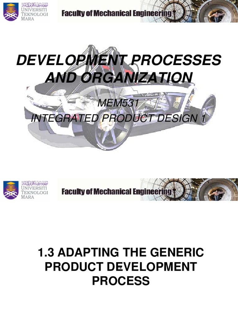 Chapter 1 (1.3-Adapting The Generic Product Development Process) | PDF ...